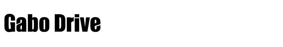 Gabo Drive free font